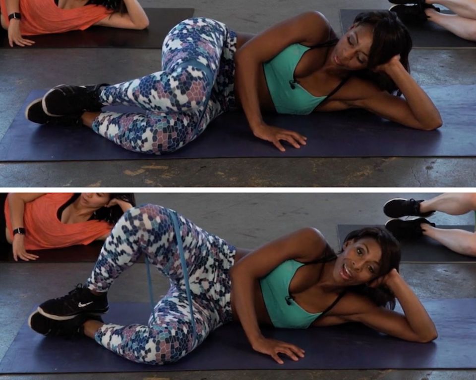 Easy Booty Exercise Using Bands Hip Shake Fitness
